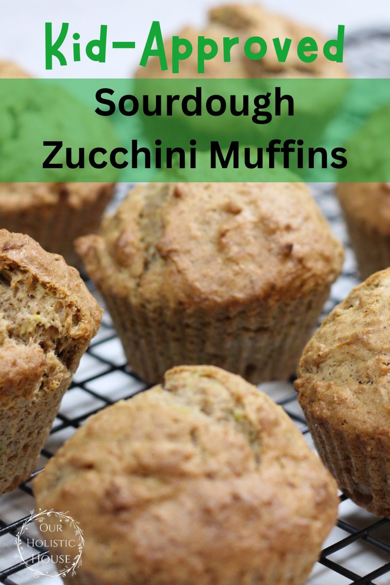 Kid-approved Sourdough Zucchini Muffins - Our Holistic House