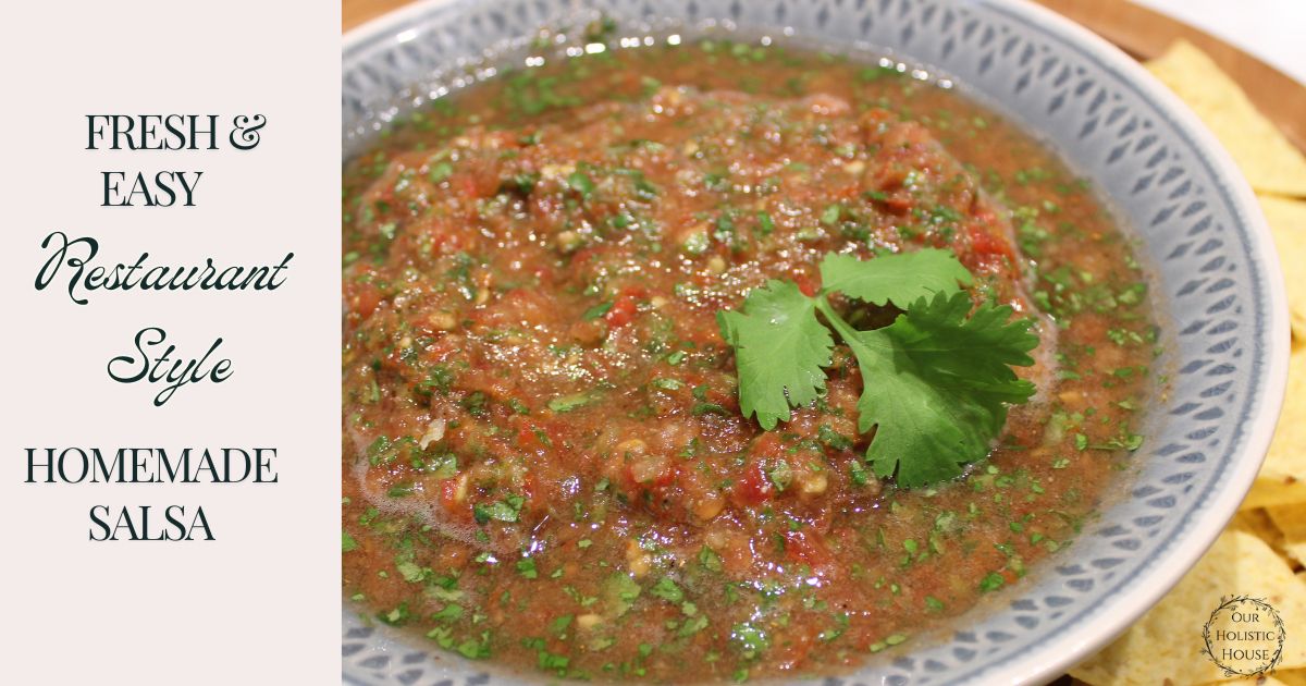 Fresh and Easy Homemade Restaurant Style Salsa Recipe - Our Holistic House